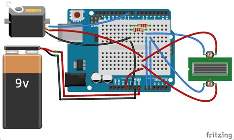 Simple Solar Tracking System Circuit Diagram