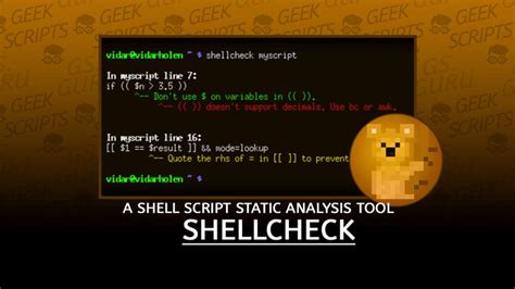Shellcheck A Shell Script Static Analysis Tool Analysis Script While Loop