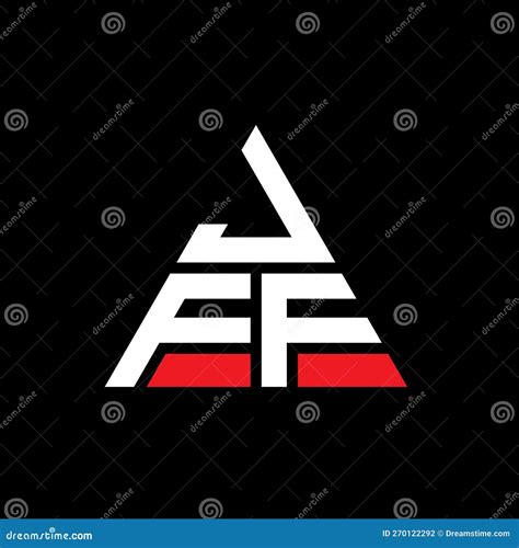 Jff Triangle Letter Logo Design With Triangle Shape Jff Triangle Logo
