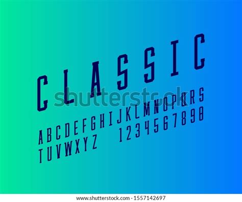 Classy Font Set Vector Format Italic Vector Có Sẵn Miễn Phí Bản Quyền