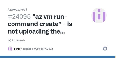 Az Vm Run Command Create Is Not Uploading The Output To The Output