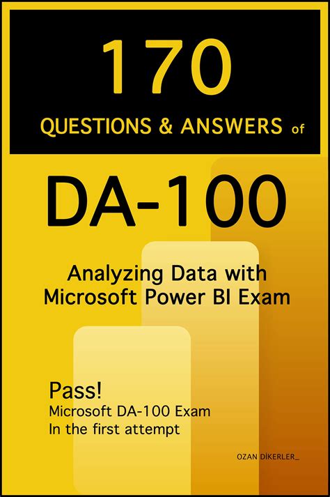170 Questions And Answers Of Microsoft Da 100 Certification Exam Analyzing Data With Microsoft