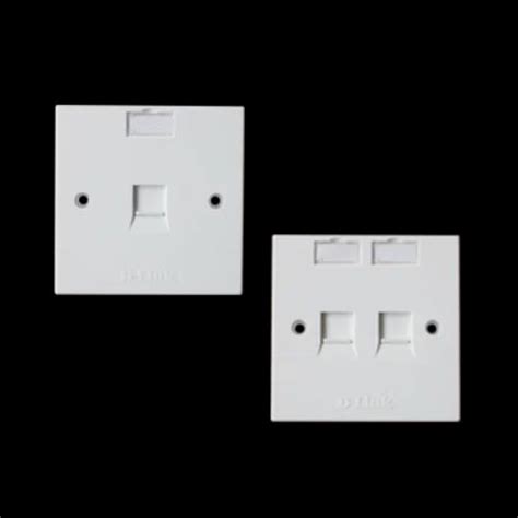 2a D Link Single Dual Port Face Plate White At Rs 81 Piece In Mumbai