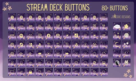 Stream Deck Icons Stream Deck Buttons Moonlight Collection 80