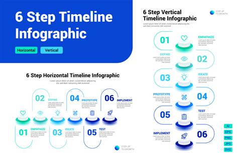 Vertical Timeline Graphic Design