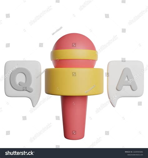 Interview Question Answer 3d Rendering Illustration Stock Illustration 2220593261 Shutterstock