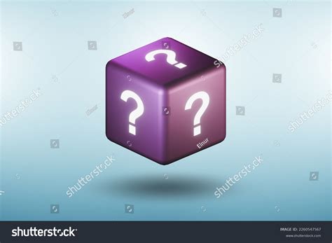 Cube Question Marks On Sides ภาพประกอบสต็อก 2260547567 Shutterstock