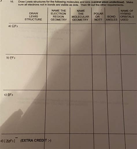 Solved Draw Lewis Structures For The Following Molecules Chegg