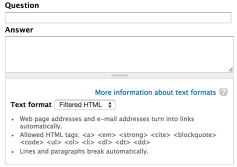 Create A Frequently Asked Questions Page Using Faq Field In Drupal 7