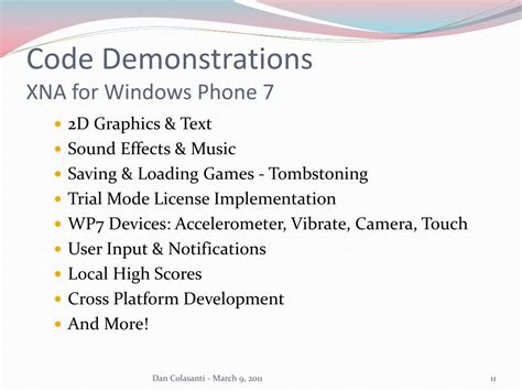 Ppt Windows Phone 7 Game Development With Xna Powerpoint Presentation