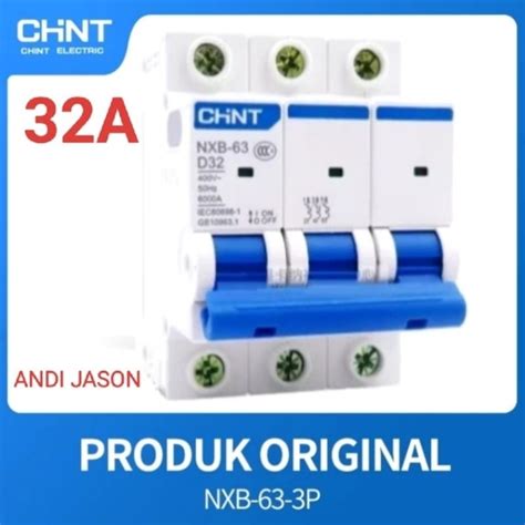 Jual Mcb 3phase 32a Chint Nxb 63 3p C32 6ka Mcb 3 Pas Ac 220v~480v