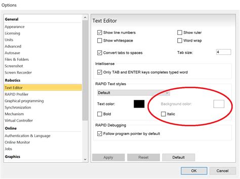 Text Editor Background Color — Abb Robotics User Forums