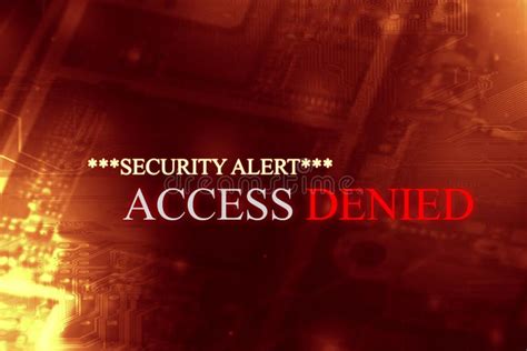 `access Denied` At Computer System Screen Stock Image Image Of Lock