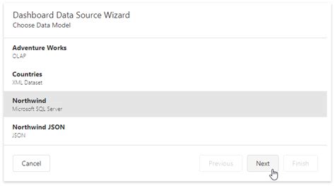 Bind A Dashboard To A Sql Database Report And Dashboard Server Devexpress Documentation