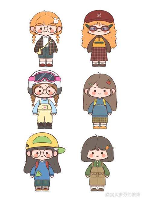 卡通小人物简笔画可爱全身 卡通小人物简笔画可爱全身怎么画 画趣文库（我爱生活）