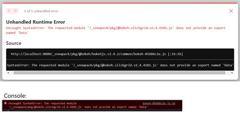Bug Using Bokehjs As A Javascript Module Uncaught Syntax Error Bokehslickgridv244102js