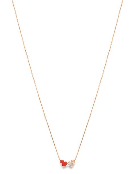 Qeelin Wulu Necklace In 18k Rose Gold With Diamonds David Jones
