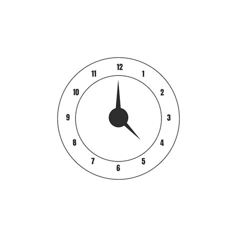 Premium Vector Realistic Circle Shaped Analog Clock Premium Vector Realistic Circle Shaped Analog Clock