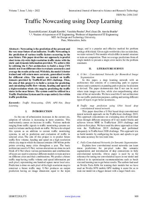 Pdf Traffic Nowcasting Using Deep Learning