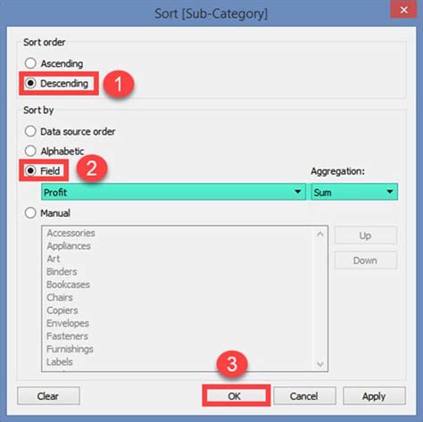 Tableau Charts Graphs Tutorial Types Examples