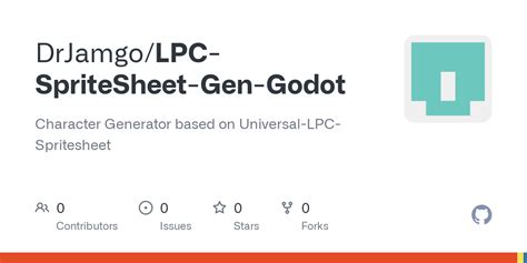 Github Drjamgo Lpc Spritesheet Gen Godot Character Generator Based On Universal Lpc Spritesheet