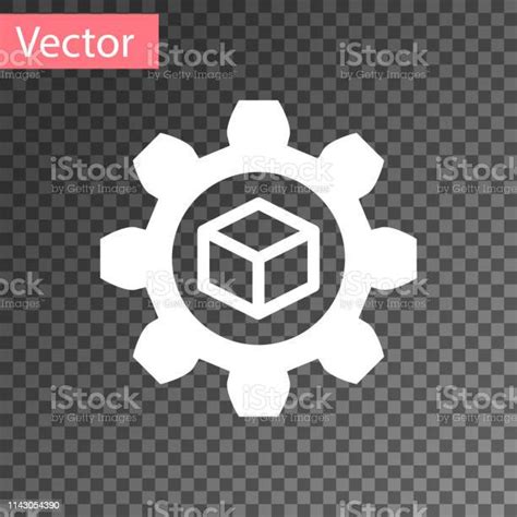 흰색 제품 개발 아이콘 투명 한 배경에 고립 기어와 큐브 시작 컬렉션에서 제품 개발 기호 디자인 벡터 일러스트 개념에 대한 스톡 벡터 아트 및 기타 이미지 Istock