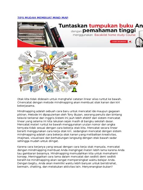 Pdf Tips Mudah Membuat Mind Map Dokumen Tips