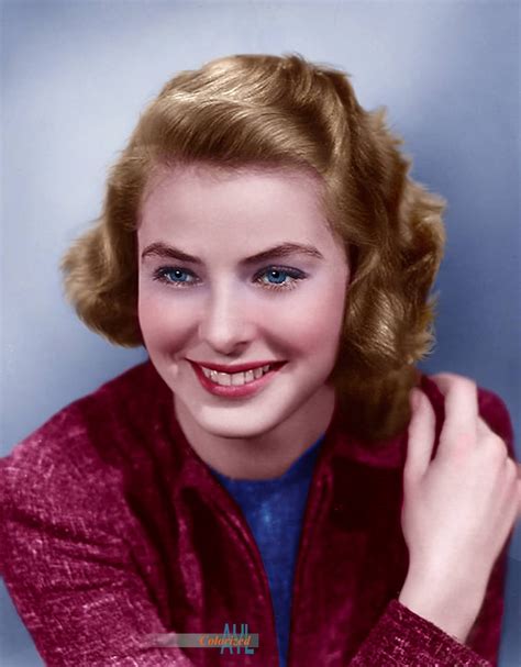 Colors For A Bygone Era A Young Ingrid Bergman 1915 1982 Ca Mid 1940s
