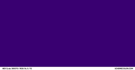 380070 Hex Color Code SchemeColor