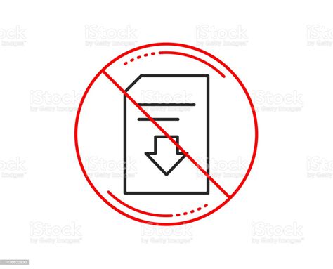 문서 선 아이콘을 다운로드 합니다 파일 부호입니다 벡터 0명에 대한 스톡 벡터 아트 및 기타 이미지 0명 Prohibition 고급 Istock