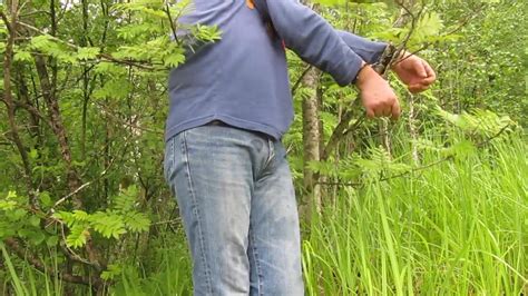 Cuffed To Tree Has To Piss ThisVid Com Cuffed To Tree Has To Piss ThisVid Com