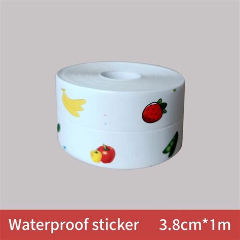 เทปสติกเกอร์ Pvc กันน้ํา มีกาวในตัว สีขาว สําหรับติดอ่างล้างจาน ห้องน้ํา ห้องครัว Shopee Thailand