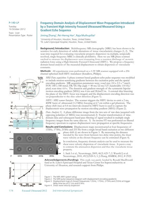 pdf frequency domain analysis of displacement wave propagation introduced by a transient high