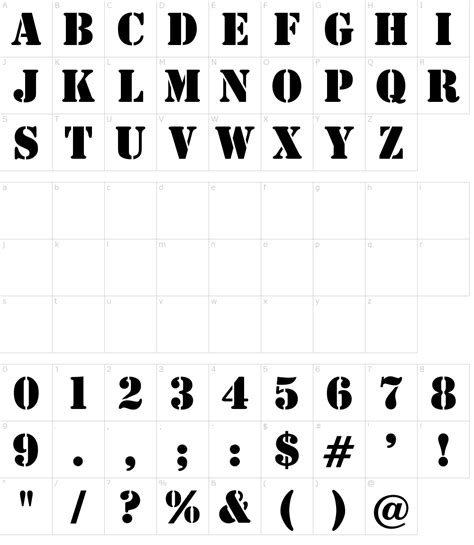 Army Stencil Font Generator