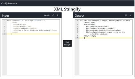 Online Xml Striny To Striny Xml To Xml String