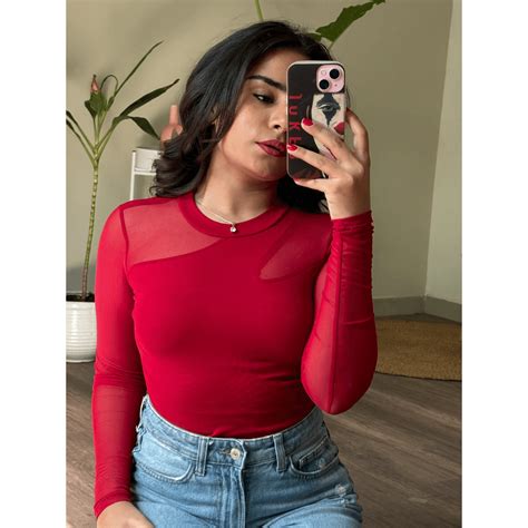 Buy Mesh Cut Out Top Online At Best Price In India Muse Outfitters