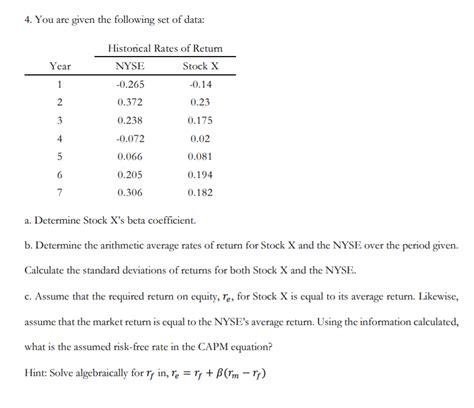 Answered A Determine Stock Xs Beta… Bartleby