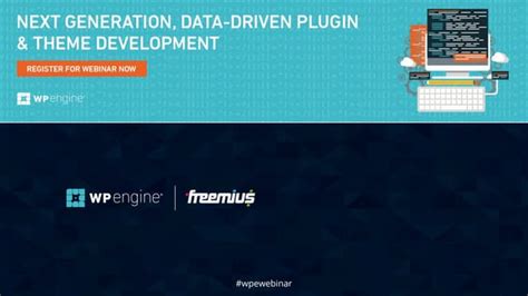 Webinar Next Generation Data Driven Plugin And Theme Development Ppt