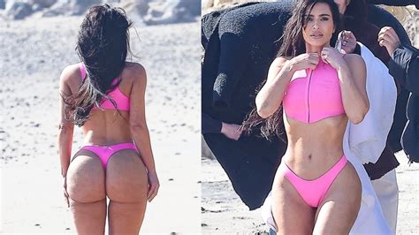 Kim Kardashian Stuns In Unedited Thong Bikini Photos