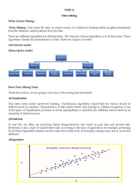 Unit 2 Dwdm Data Warehousing And Data Minning Unit 2 Notes