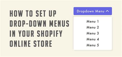 Shopify Drop Down Menu Archives Hura Tips