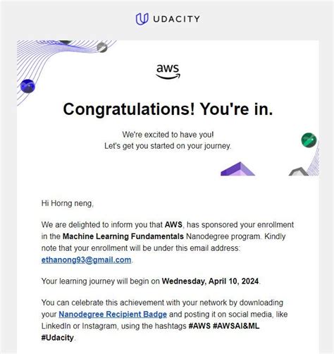 Aws Awsai Udacity Machinelearning Artificialintelligence Horng Neng Ong