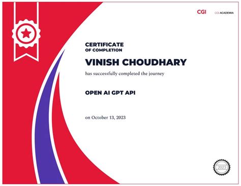 Completed Aspire Journey From Cgi Academia Vinish Choudhary Posted On