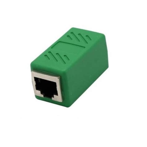 Green Rj45 Female To Female Cat6 Network Ethernet Lan Connector Adapter Buy Online At Low Price
