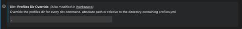 profiles dir override setting doesn t seem to work · issue 183
