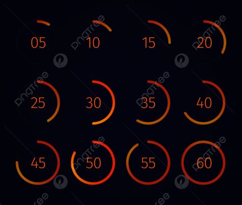 Digital Clock Timer Vector Design Images Digital Clock Timer Set With Modern Technology Symbols