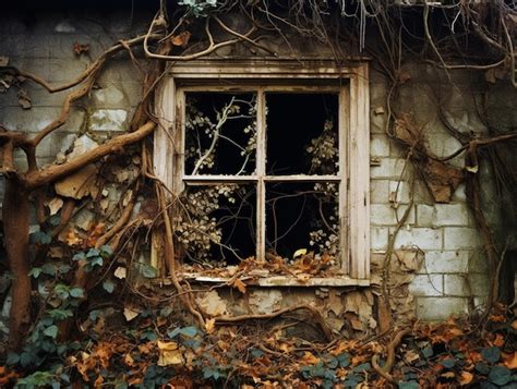 Premium Ai Image Abandoned Window