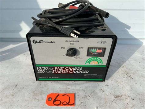 Schumacher 612 Volt Battery Charger Meagher Auctioneers