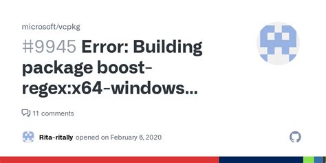 Error Building Package Boost Regexx64 Windows Failed With Buildfailed · Issue 9945