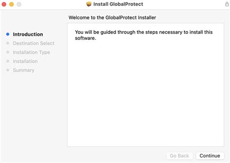 download and install the globalprotect app for macos